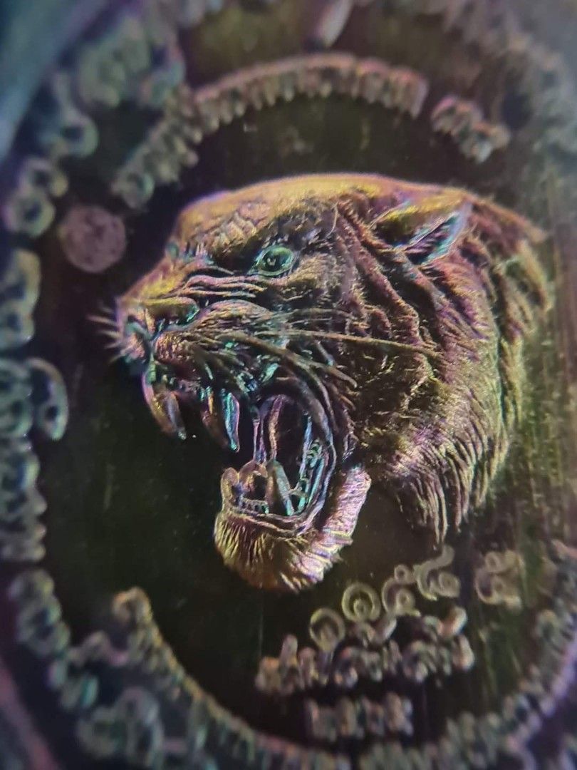 Lp maha sila Rian back King tiger yant mix with a lot Lp maha sila ...