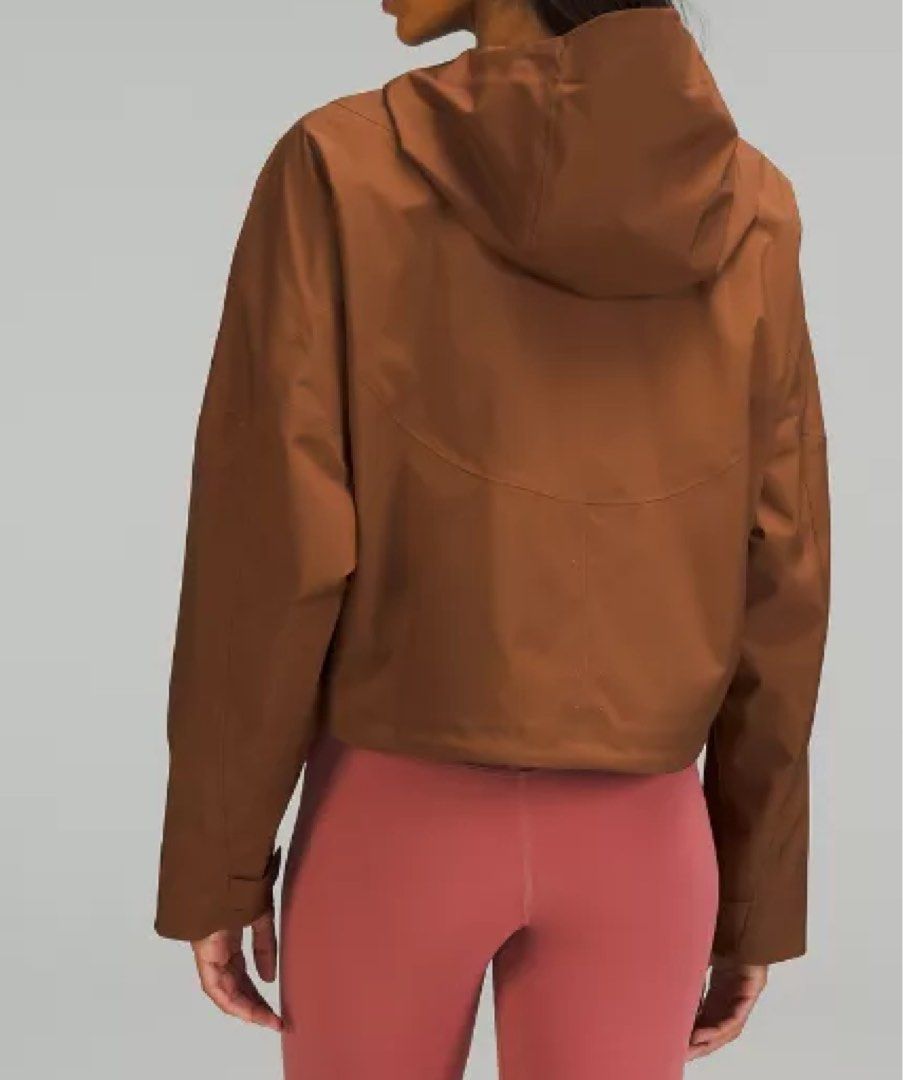 Lululemon rain chaser jacket roasted brown, Women's Fashion, Activewear ...