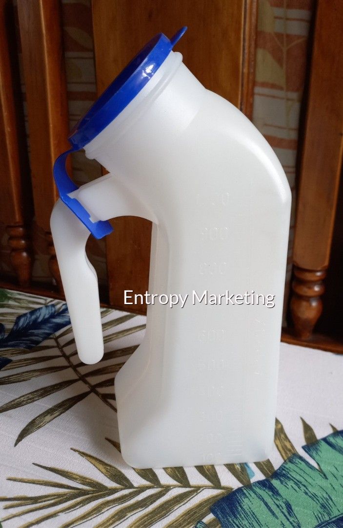 Male urinal with handle 1000 mL, Health & Nutrition, Assistive ...