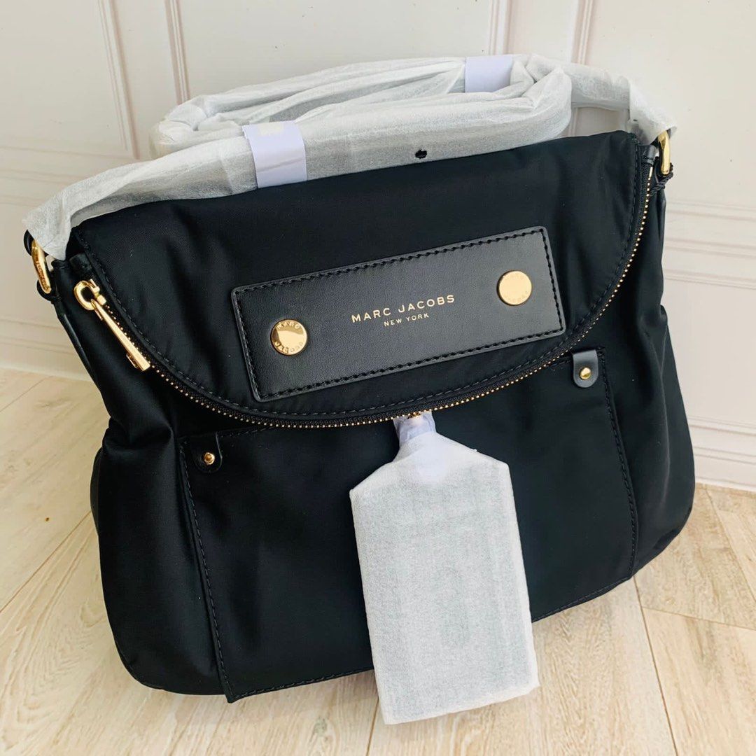 Marc jacobs MJ preppy large nylon black, Barang Mewah, Tas & Dompet di ...