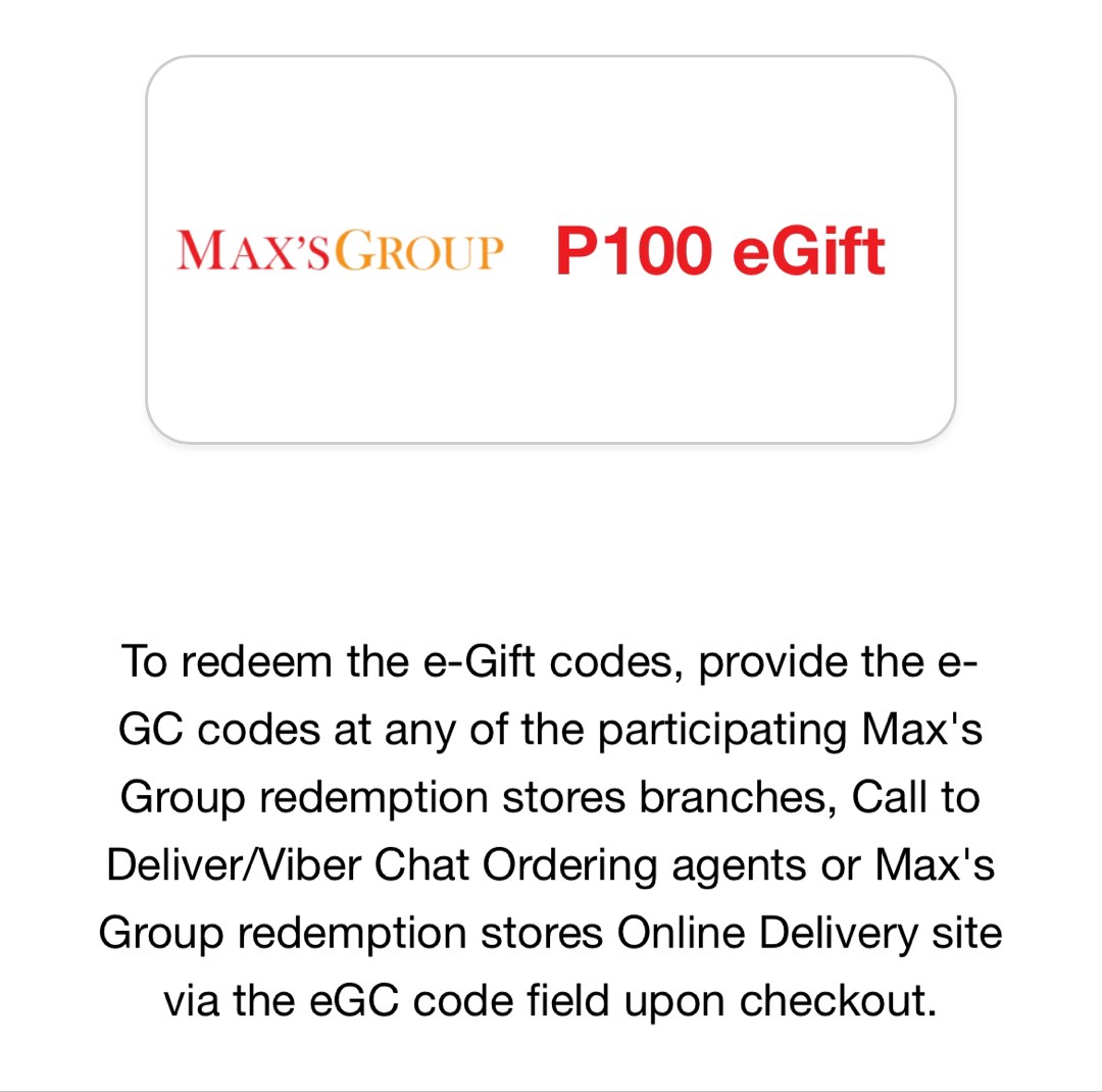 Max's Group, Tickets & Vouchers, Vouchers on Carousell