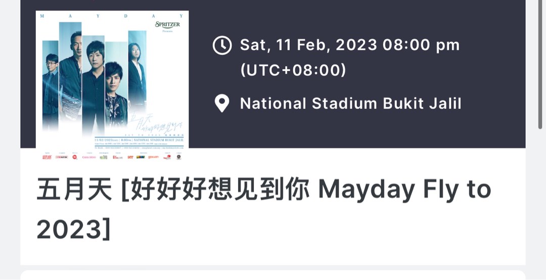Mayday at national stadium, Tickets & Vouchers, Event Tickets on Carousell