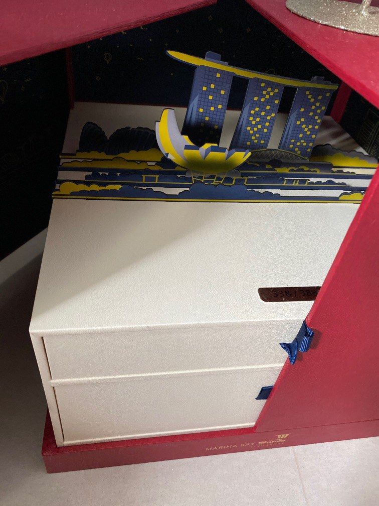 Marina Bay Sands MBS Mooncake box, Furniture & Home Living, Home ...