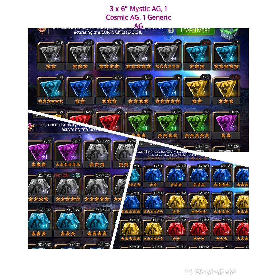 MCOC (updated Prestige 16385) + 9800units, Video Gaming, Video Games ...