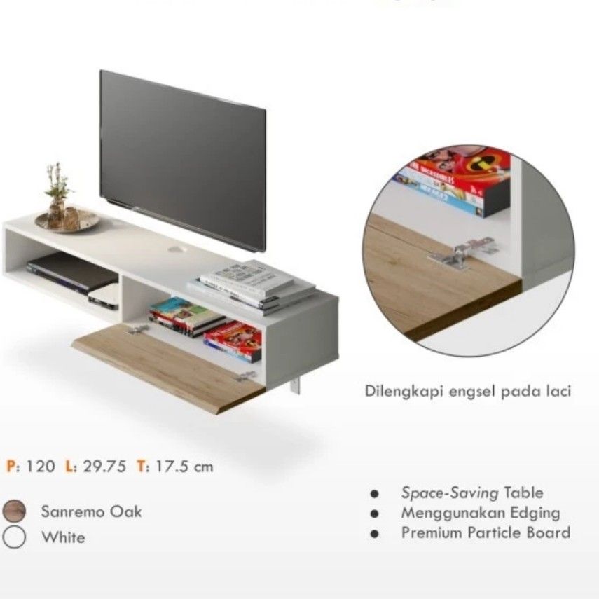 PROMO Meja tv/Meja Gantung/Meja Ambalan Free Ongkir Jawa Bali ...