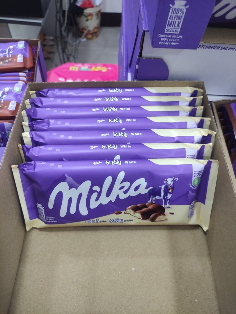 Milka chocolate, Food & Drinks, Packaged & Instant Food on Carousell