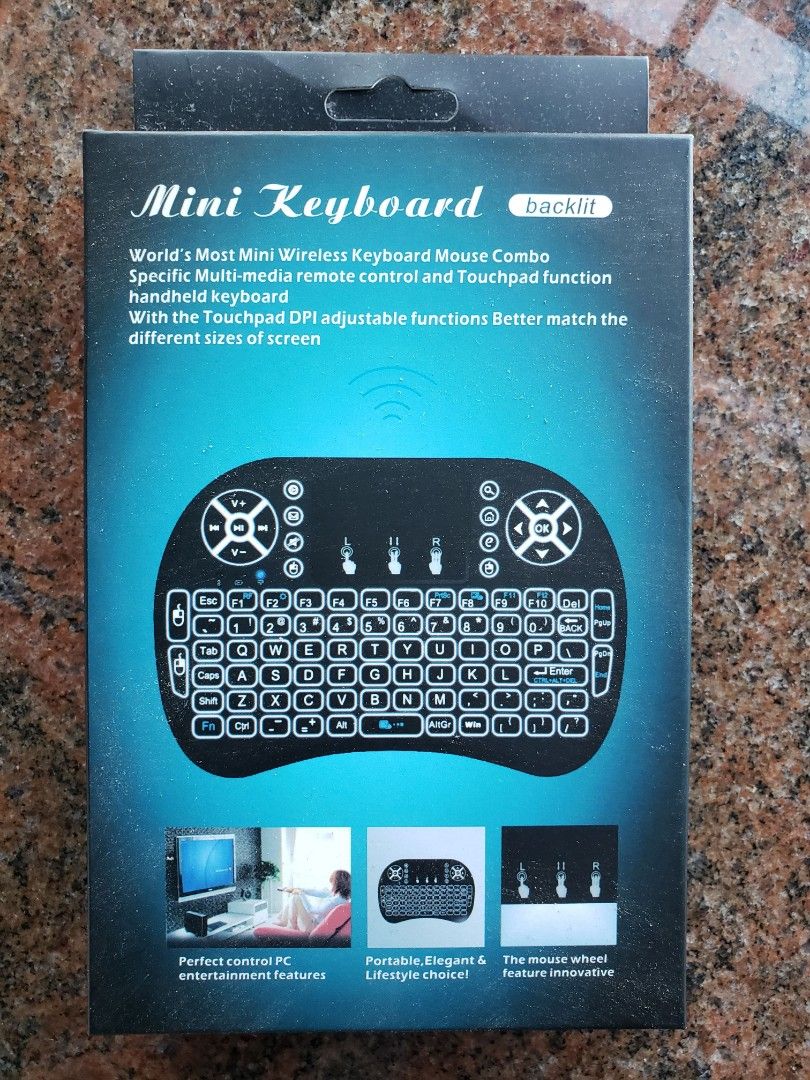 Mini Keyboard Backlit 迷你無線鍵盤, 電腦＆科技, 電腦周邊及配件, 電腦鍵盤及相關產品 - Carousell