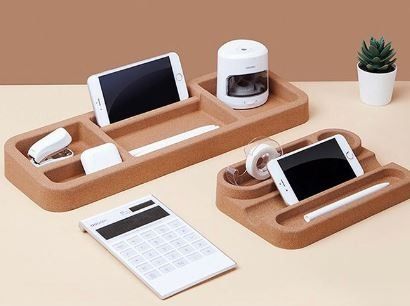 Minimalist Cork Desk Organiser / Table Organiser, Furniture & Home ...