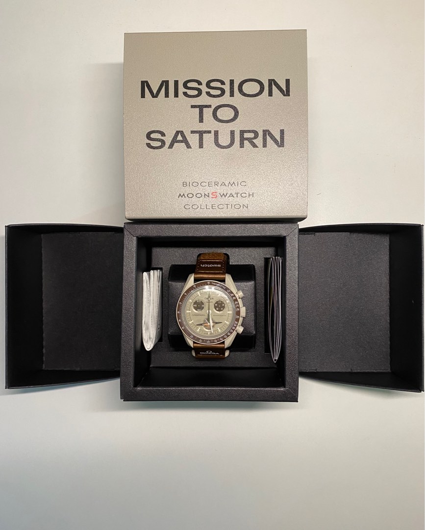 Moonswatch Saturn, Men's Fashion, Watches & Accessories, Watches on ...