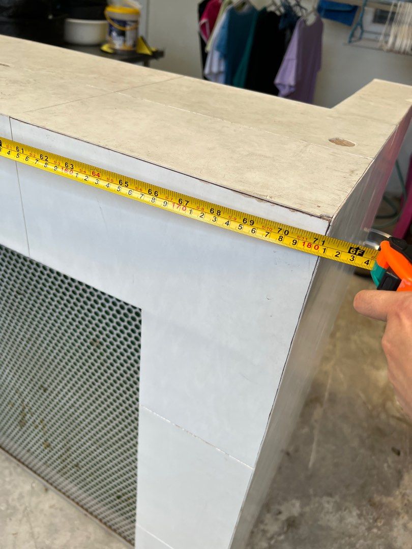 Movable Store Counter Table with shelves/Cashier/Reception Table ...