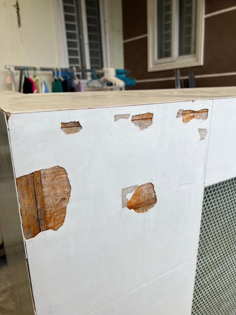 Movable Store Counter Table with shelves/Cashier/Reception Table ...