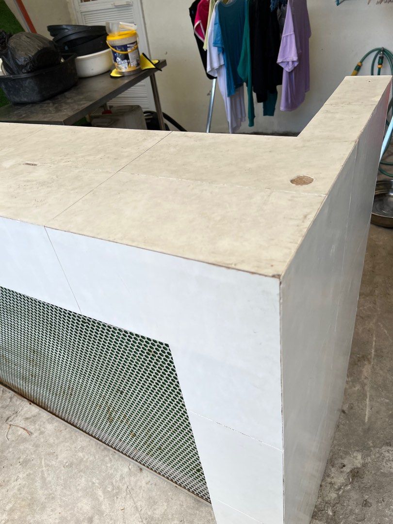 Movable Store Counter Table with shelves/Cashier/Reception Table ...