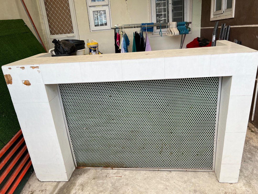 Movable Store Counter Table with shelves/Cashier/Reception Table ...