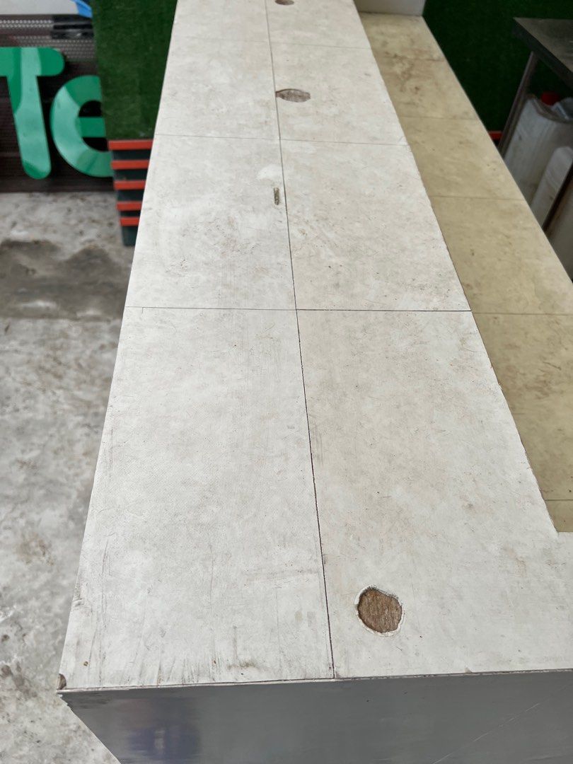 Movable Store Counter Table with shelves/Cashier/Reception Table ...