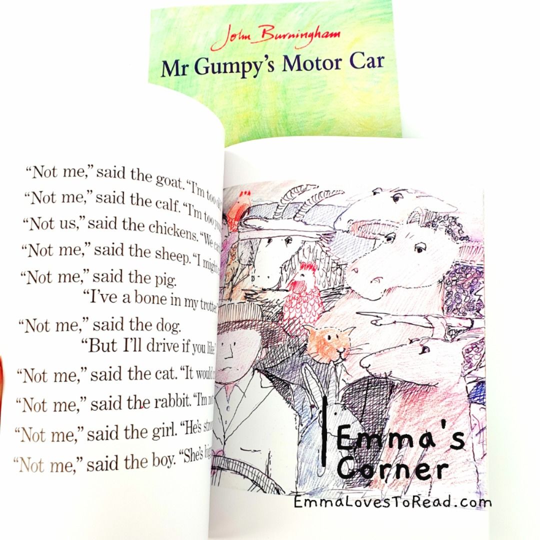 Mr. Gumpy's Motor Car by John Burningham PB, Hobbies & Toys, Books ...