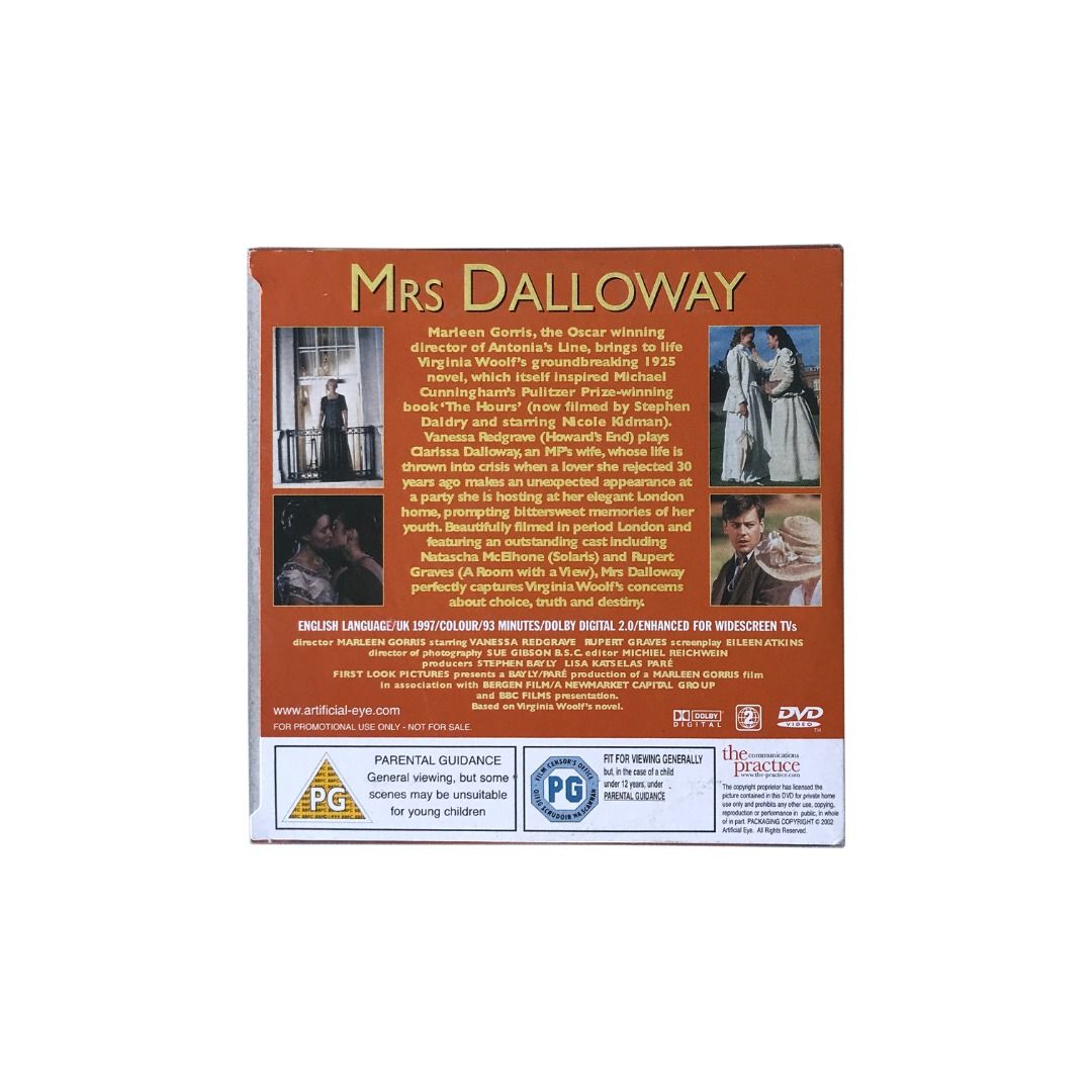 Mrs Dalloway (GL, DVD), Hobbies & Toys, Music & Media, CDs & DVDs on ...