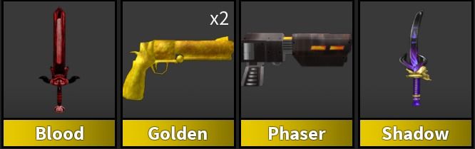 Murder Mystery 2 (MM2) Cheapest Godly and Classic ROBLOX, Video Gaming ...