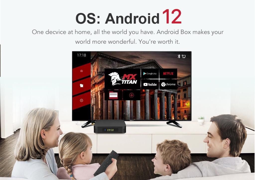 MX TITAN android box version 12 8gb ram. 128gb rom, TV & Home ...