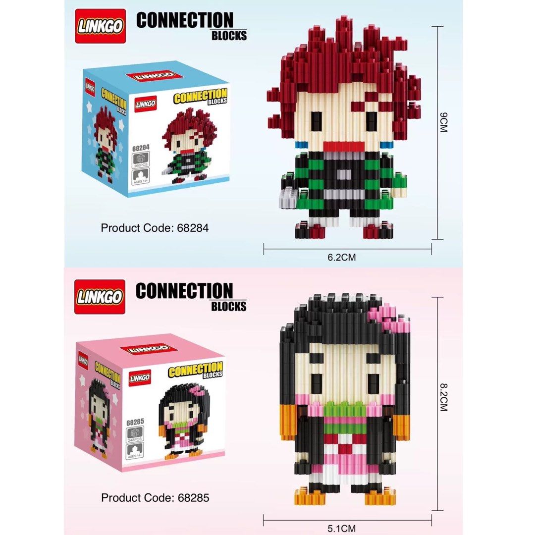 [NaniNano SG] Demon Slayer inspired Nano building blocks tanjiro nezuko ...