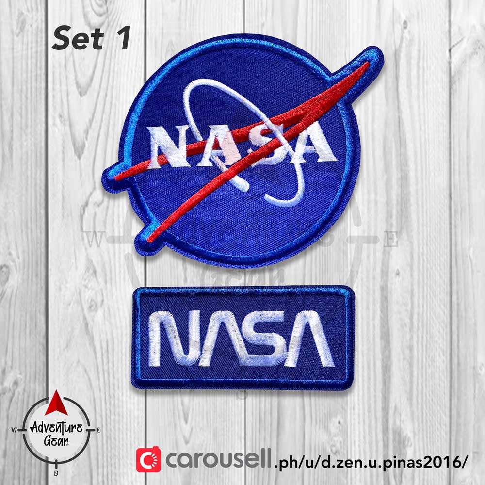 NASA Patches Embroidered - Set 1 with Velcro, Sports Equipment, Hiking ...