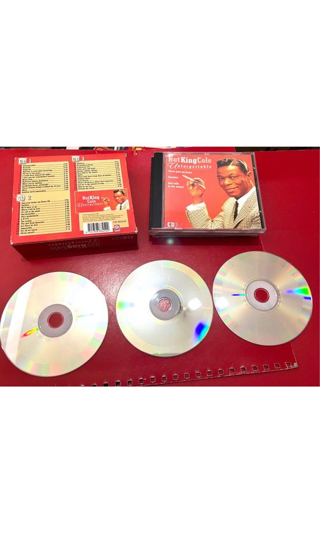 Nat King Cole – Unforgettable 3CD Box Set 1997年, 興趣及遊戲, 音樂、樂器 & 配件, 音樂與媒體 - CD 及 DVD - Carousell