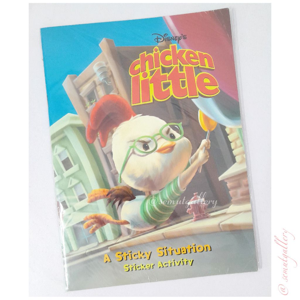 [New] Chicken Little Sticker Book, Hobbies & Toys, Books & Magazines ...