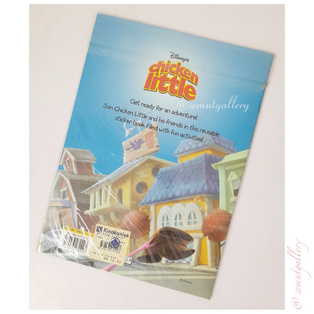 [New] Chicken Little Sticker Book, Hobbies & Toys, Books & Magazines ...