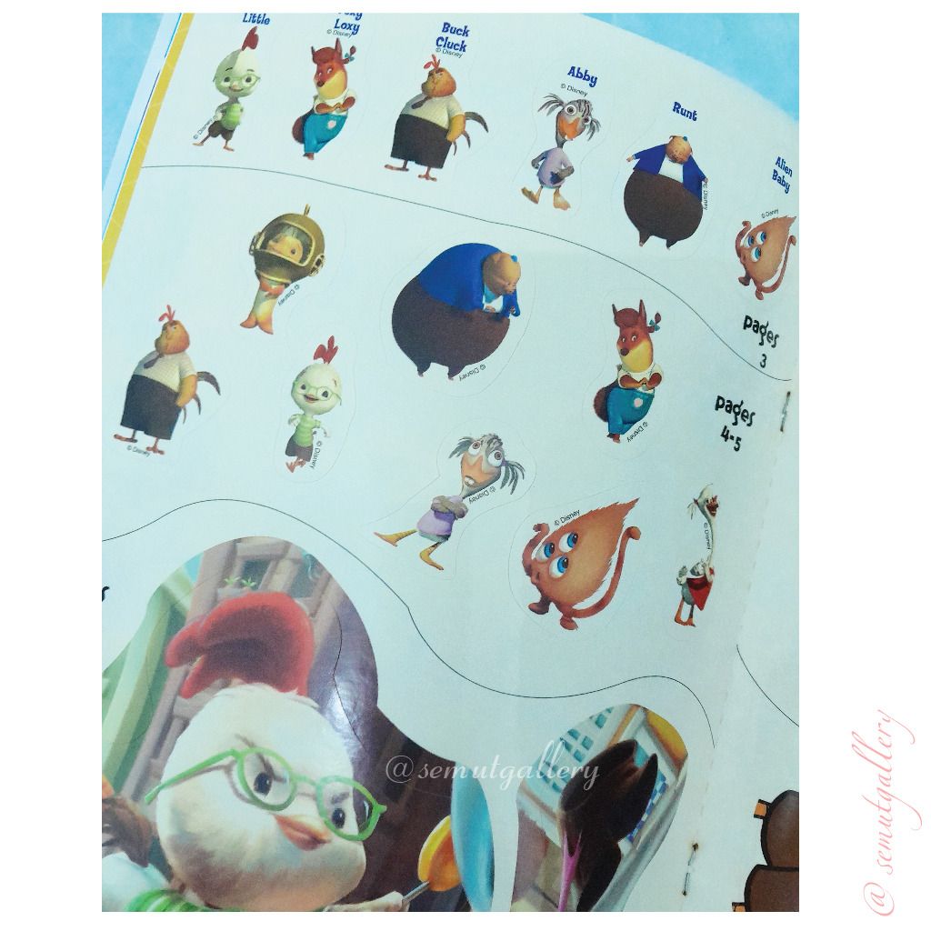 [New] Chicken Little Sticker Book, Hobbies & Toys, Books & Magazines ...