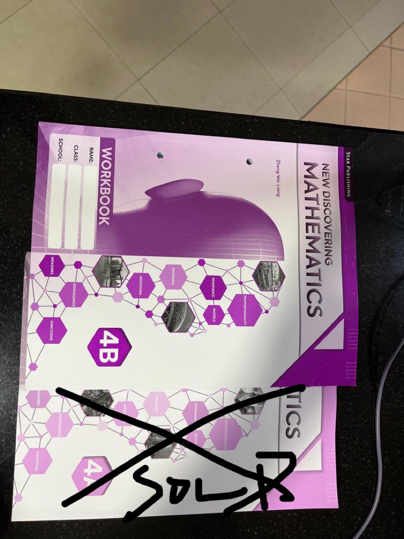 New Discovering Mathematics Workbooks 4A & 4B, Hobbies & Toys, Books & Magazines, Textbooks on ...