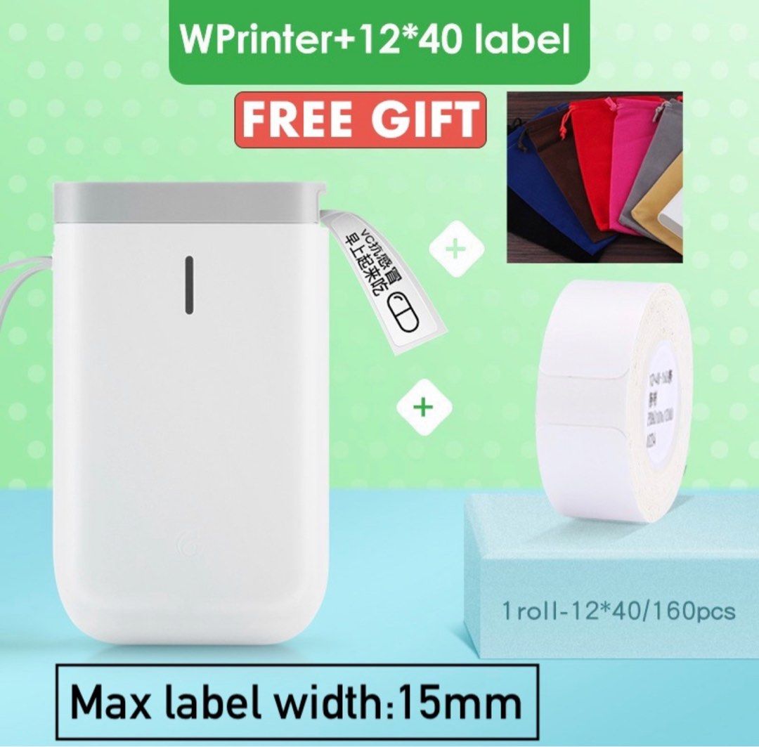 Niimbot Portable Bluetooth Thermal Label Printer Sticker Maker D11 ...
