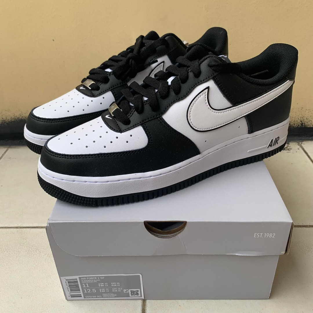 Nike Air Force 1 Low Retro White Swoosh Panda - Men's US Size 11 ...