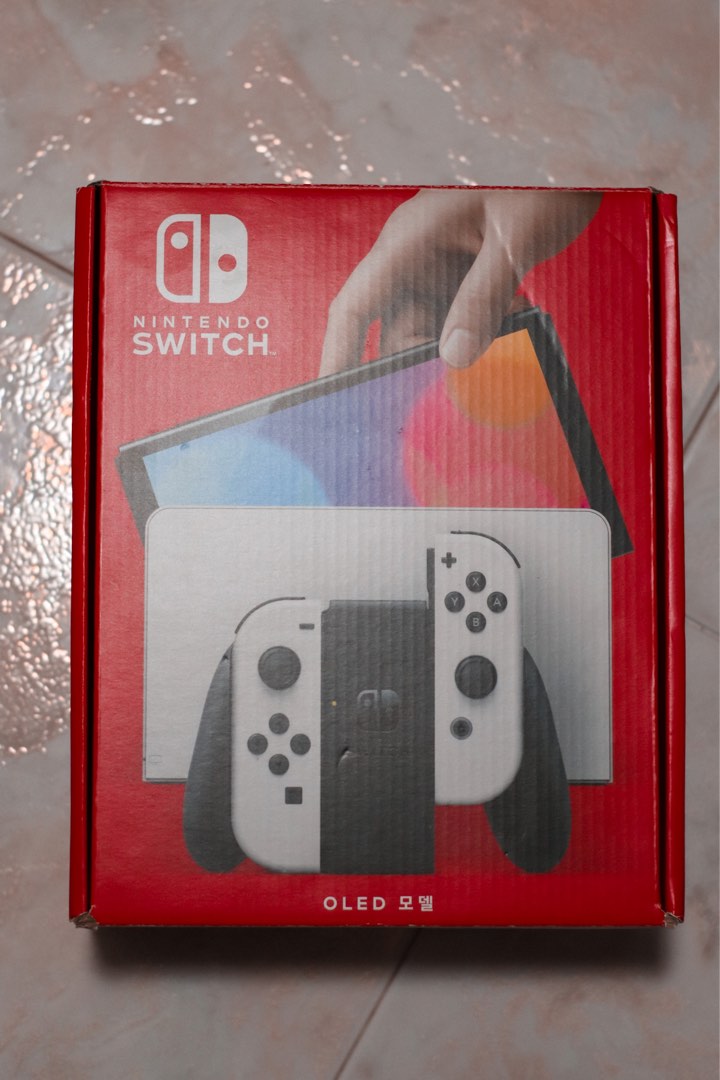 Nintendo switch oled korean set with 128gb sd card, Video Gaming, Video ...