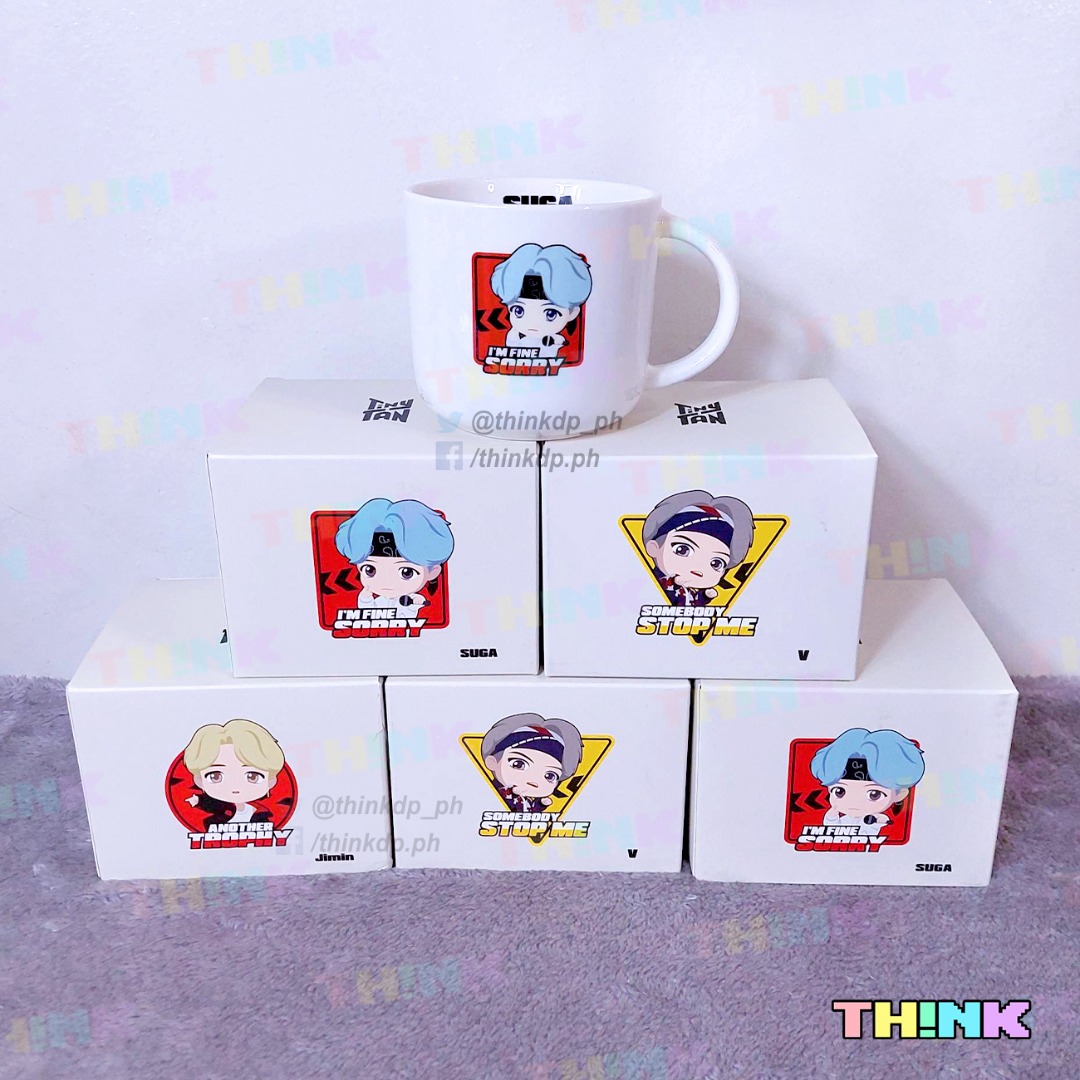 ON HAND Tinytan MIC Drop Mug ( bts suga jimin v taehyung yooongi ...