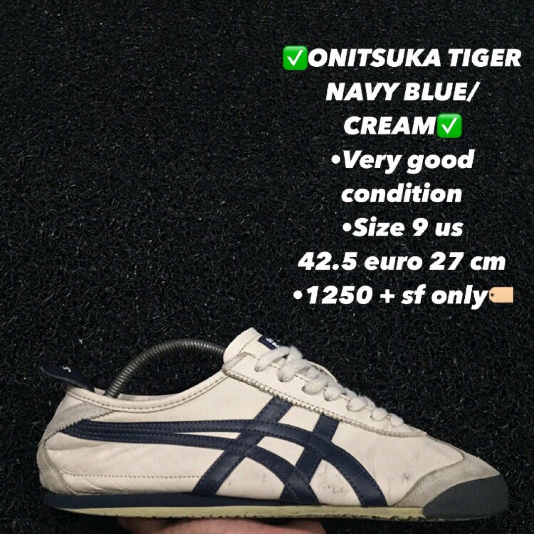 ONITSUKA TIGER NAVY BLUE/CREAM, Men's Fashion, Footwear, Sneakers on ...