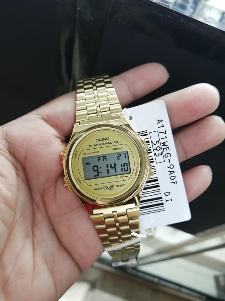 ORIG CASIO GOLD WATCH A171WEG-9A, Women's Fashion, Watches ...