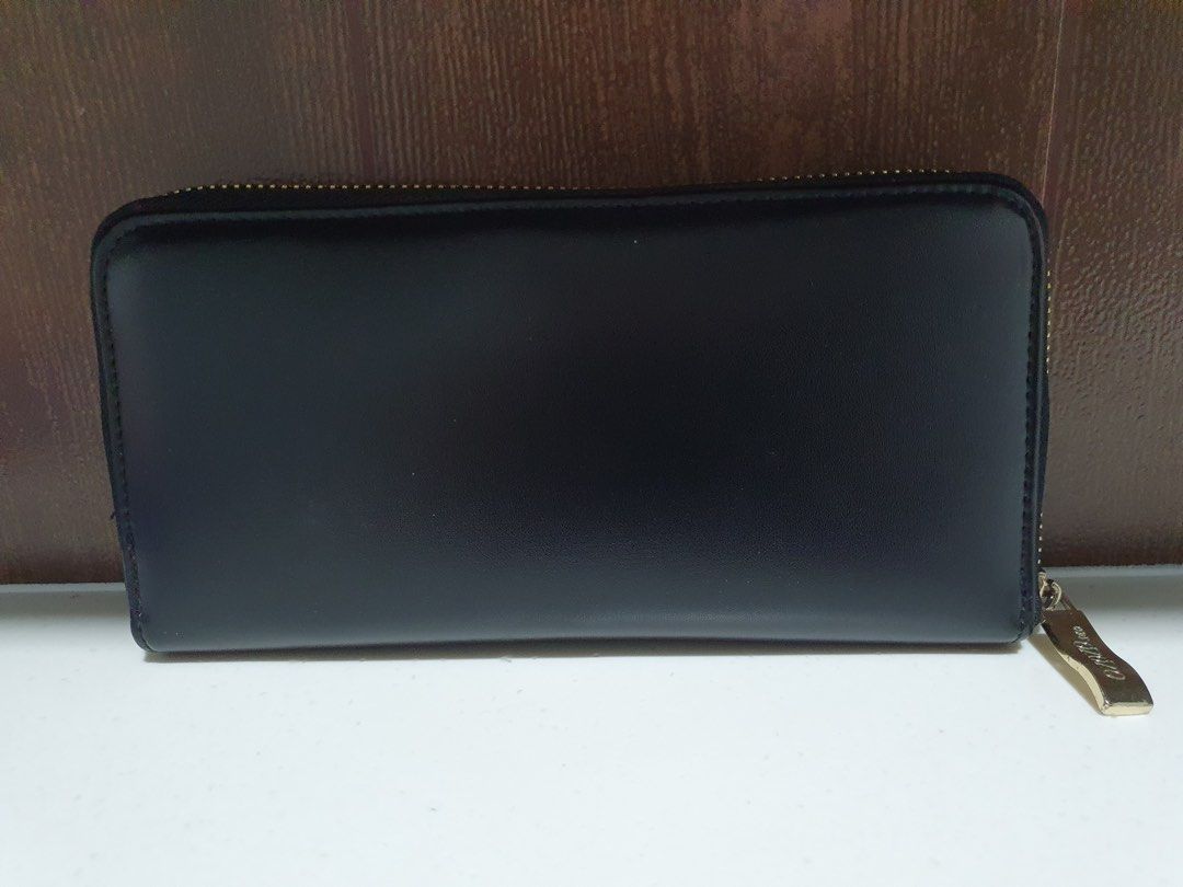 OZOZO Black Long wallet, Women's Fashion, Bags & Wallets, Wallets ...