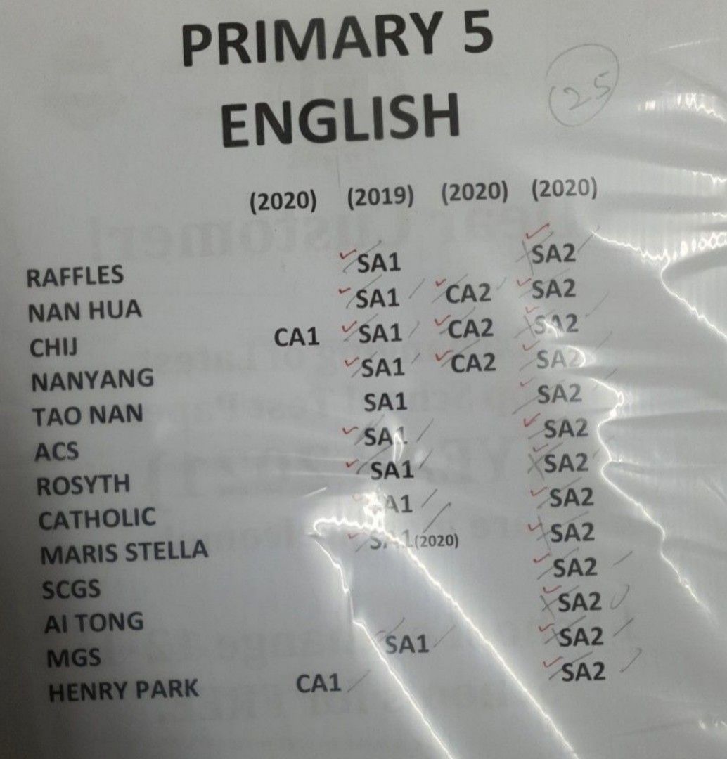 P5 English, Maths & Science Papers, Hobbies & Toys, Books & Magazines ...