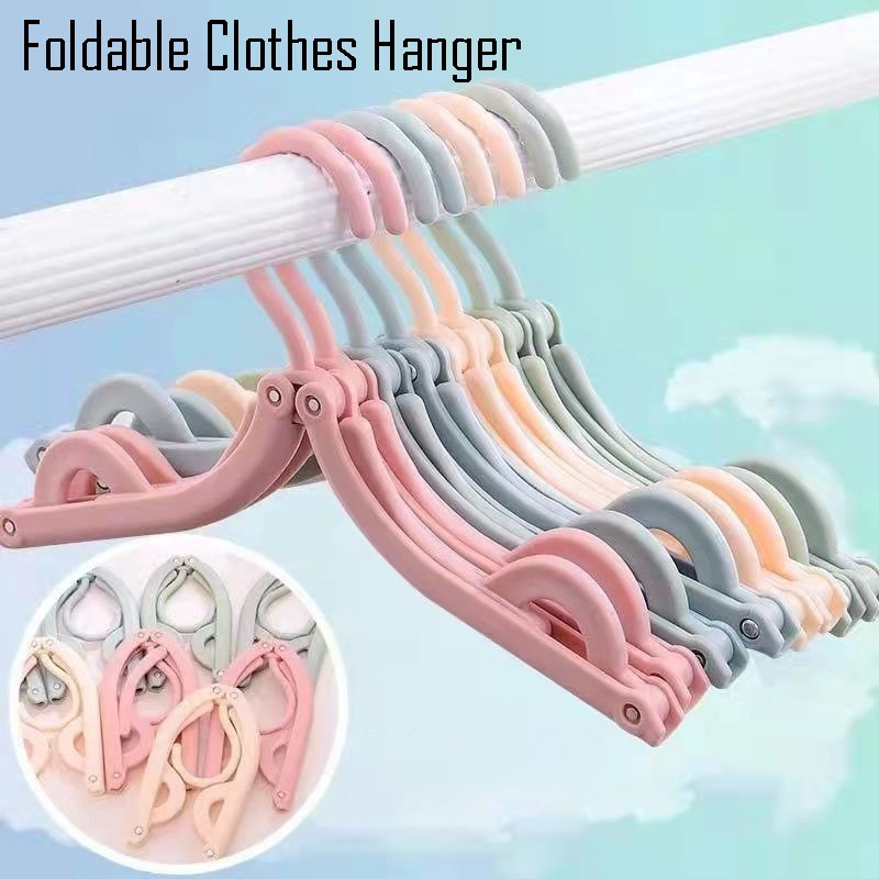 [PACK OF 8] Travel Portable Clothes Hanger Foldable Drying Rack ...