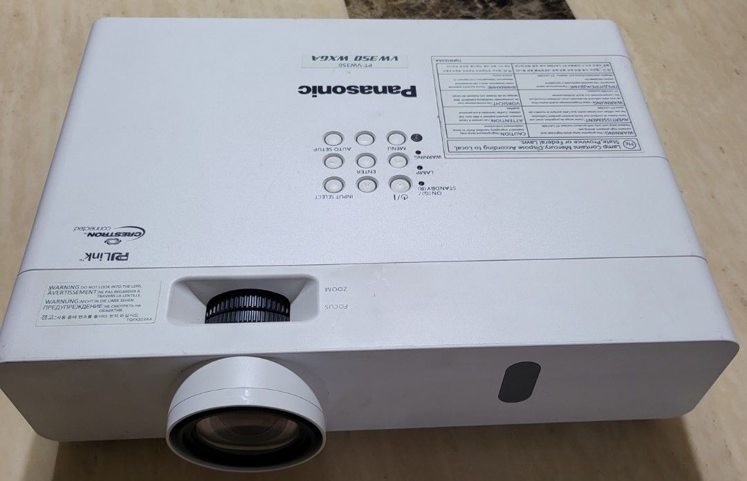 Panasonic VW350 WXGA projector, TV & Home Appliances, TV ...