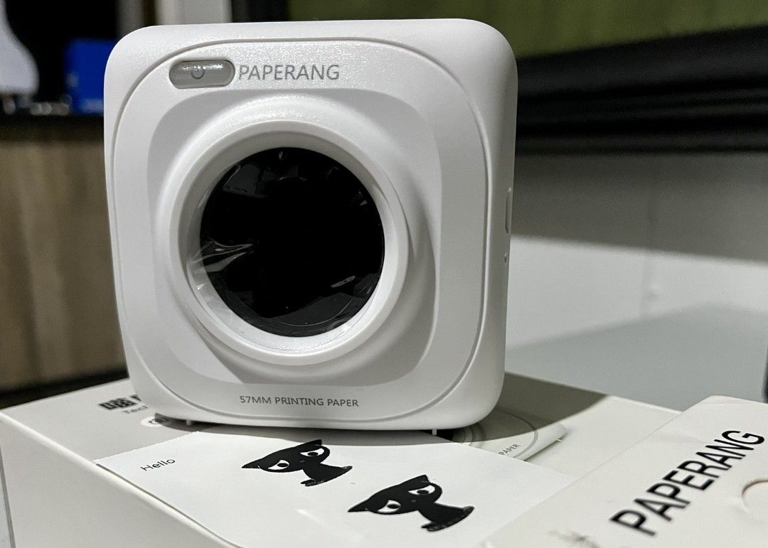Paperang P1 Portable Thermal Printer w/ 2 rolls of sticker paper ...