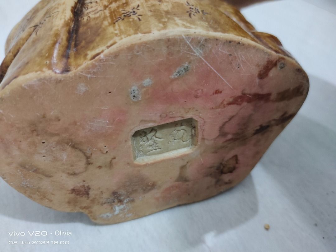 Patung Budha Julai Matreya Fiber Cap Kuno Jadul Antik, Antik, Pajangan di Carousell