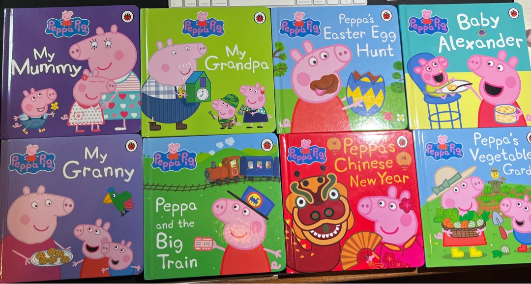 Peppa Pig Books - 8 board books, Hobbies & Toys, Books & Magazines ...
