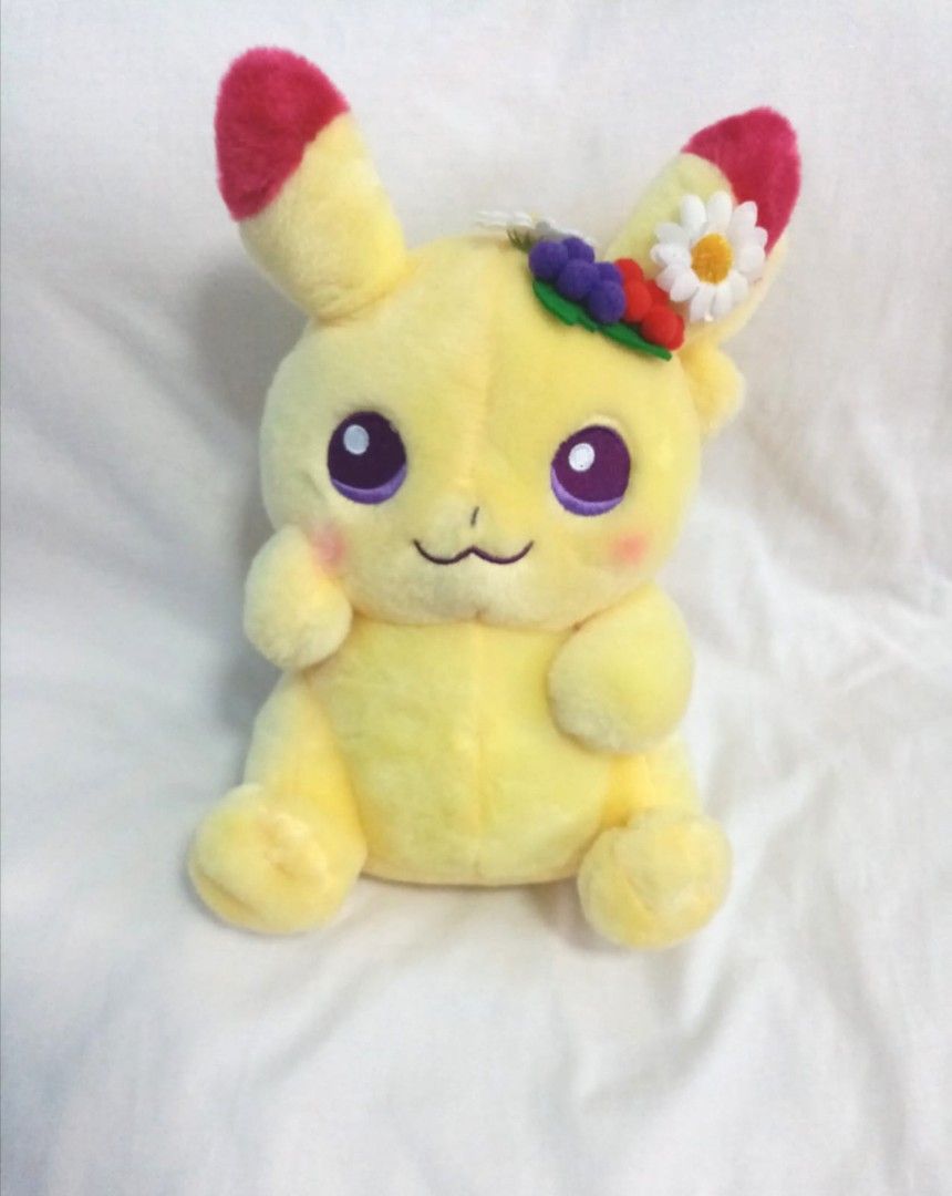 Flower Pikachu summer, Hobbies & Toys, Toys & Games on Carousell