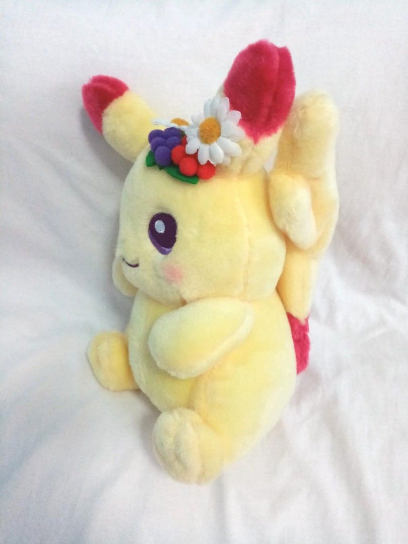 Flower Pikachu summer, Hobbies & Toys, Toys & Games on Carousell