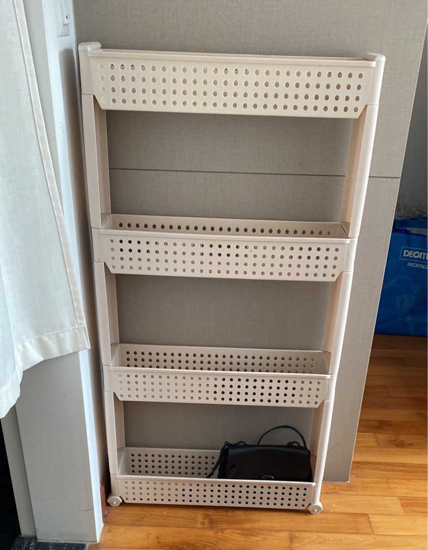 Plastic 3 tier rack, Furniture & Home Living, Furniture, Shelves ...