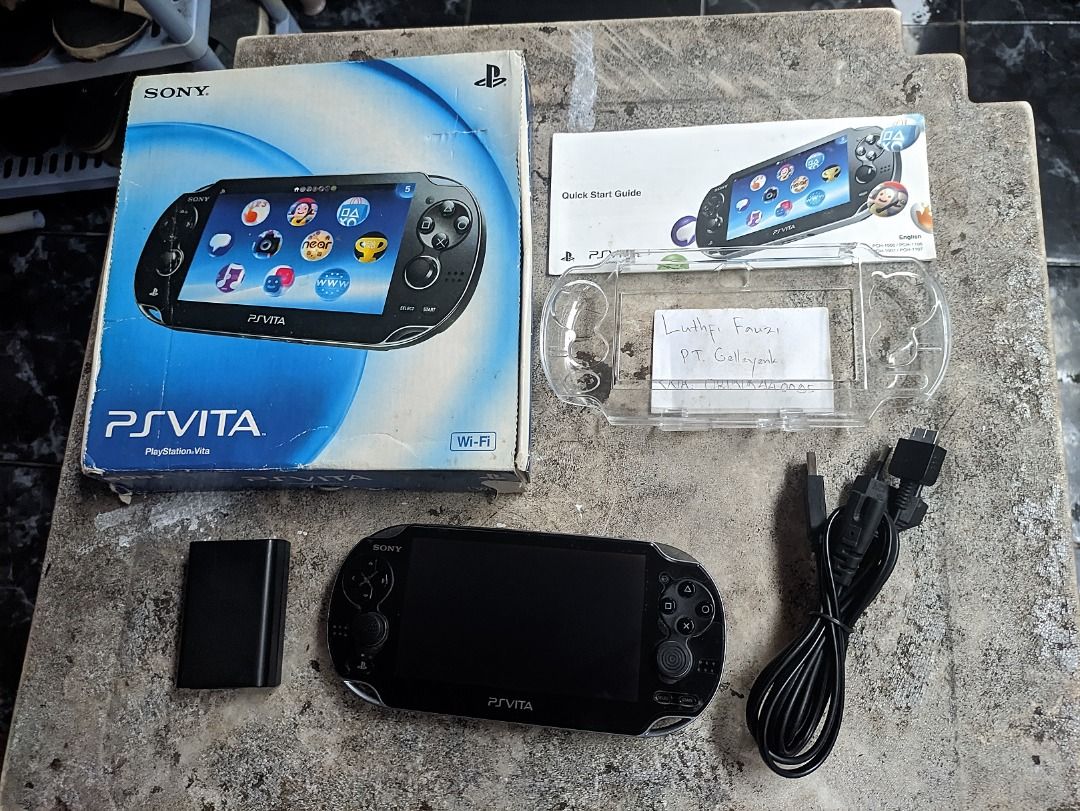 PlayStation PS Vita Fat Black 8GB Fullset h-encore Henkaku Case 001 ...