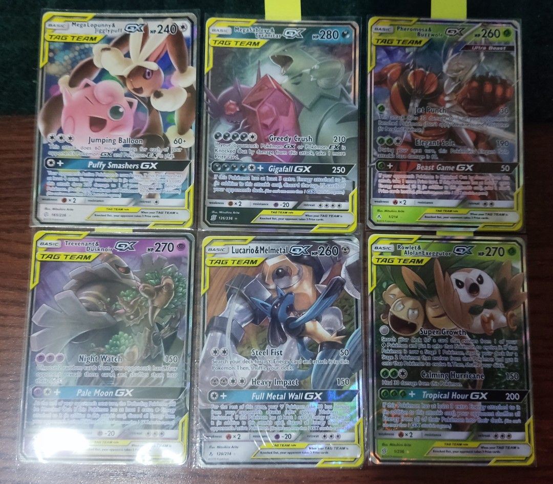 Pokemon TCG Tag Team GX Full Art Ultra Rare Cosmic Eclipse Unified ...