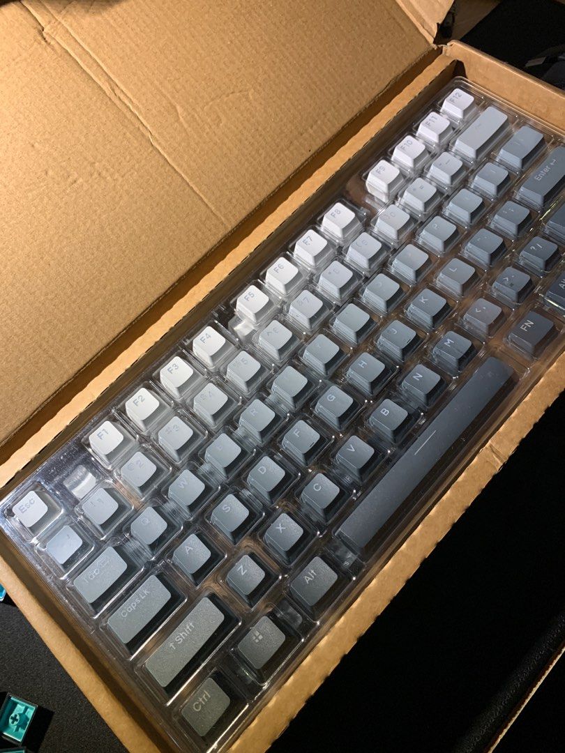 Polar Day Gray Gradient PBT Keycaps - OEM Profile, Computers & Tech ...