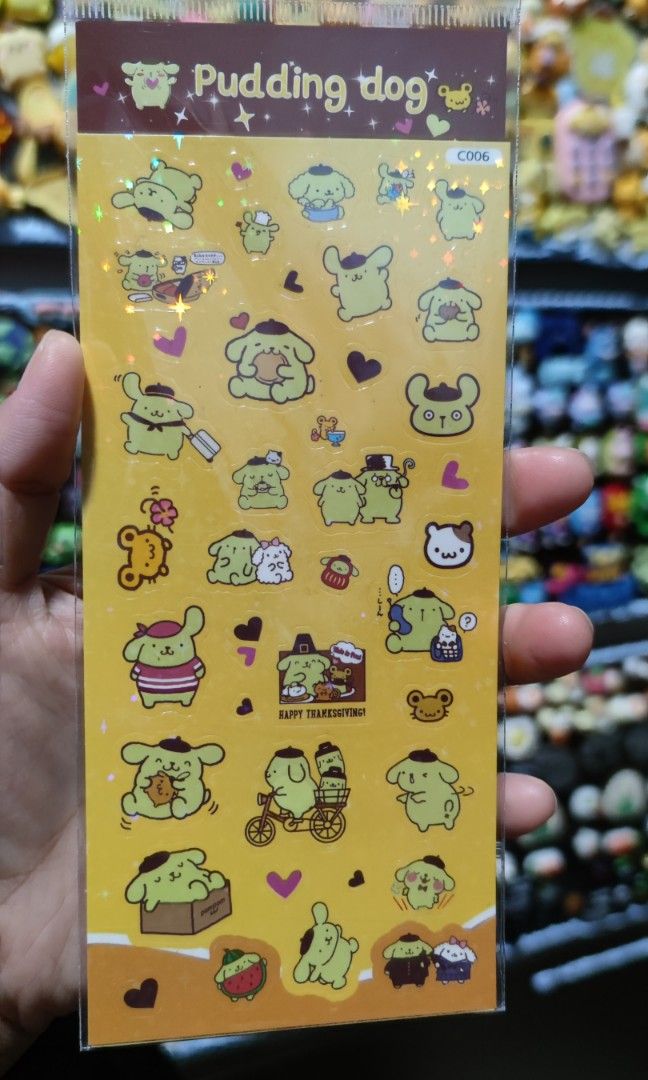 Pompom purin sticker, Hobbies & Toys, Stationery & Craft, Other ...