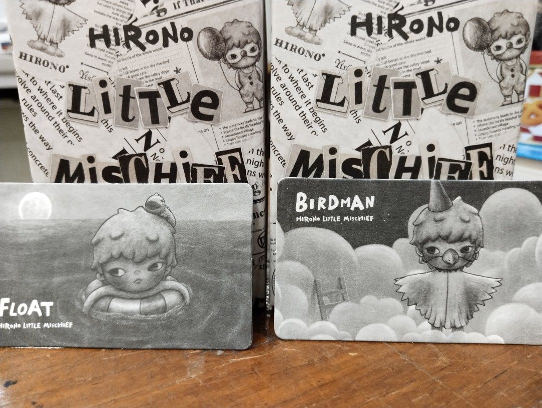Popmart Hirono Little mischief Pretender birdman arttoys, Hobbies ...